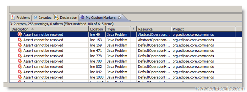 Eclipse Tips - Prakash G.R.: Creating a custom Marker View